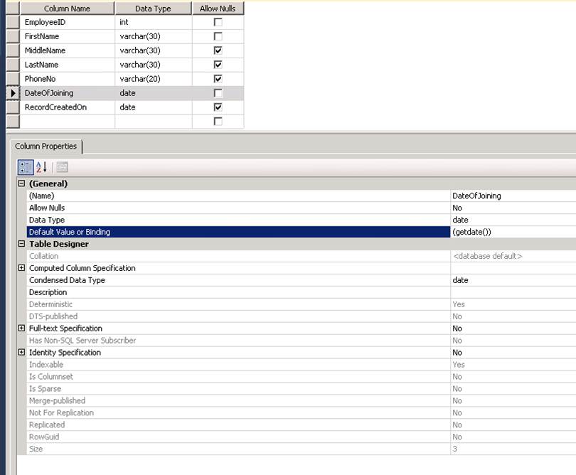 Sql Server Create Table Datetime Default Value Elcho Table